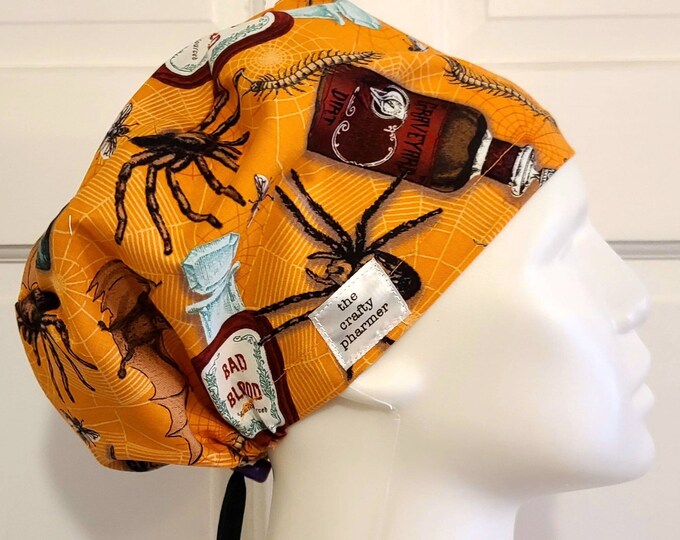 Halloween Bad Blood Made to Order Handmade Scrub Hats - Etsy