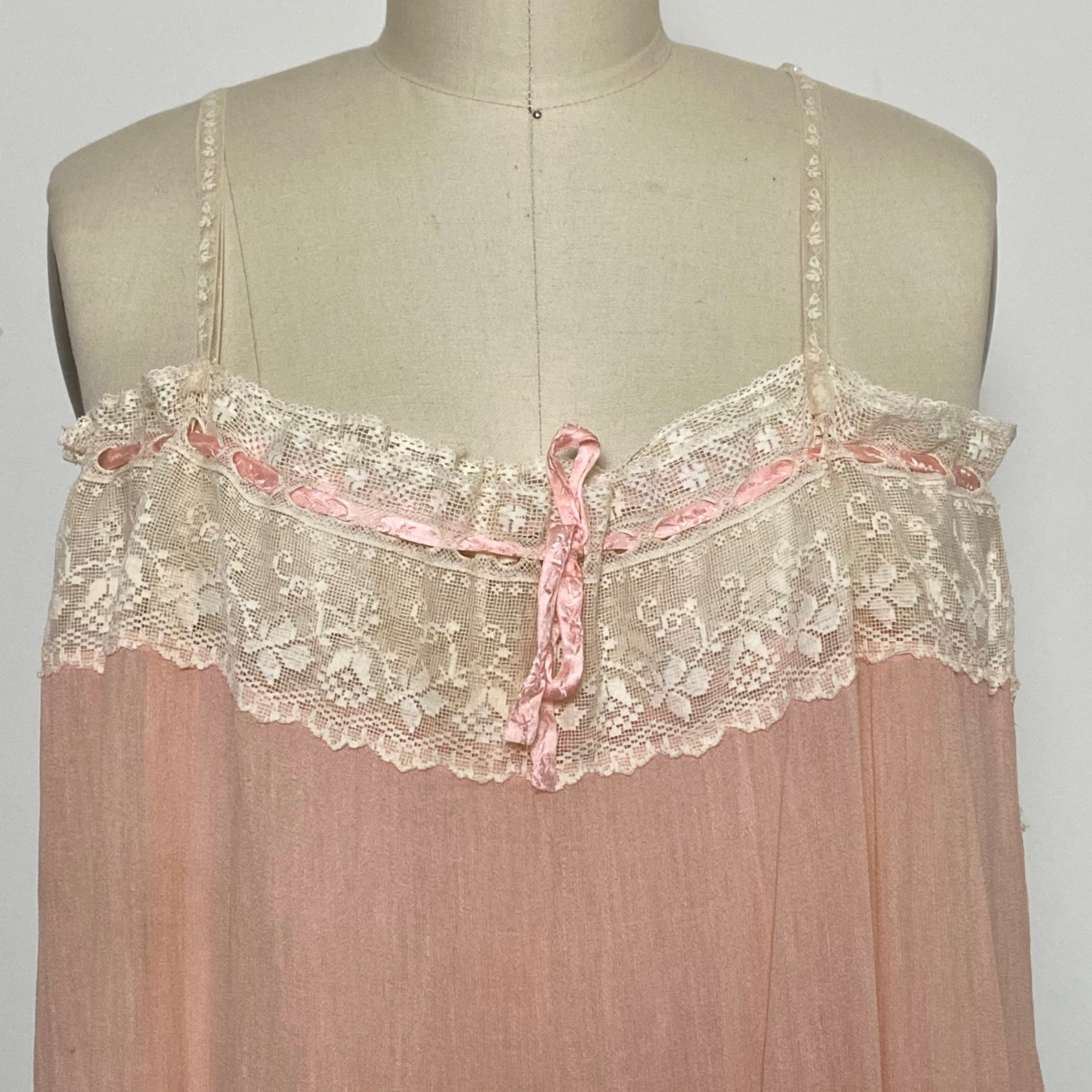 1920s Step In 20s Teddy Lingerie Romper Chemise Negligee Peach | Etsy