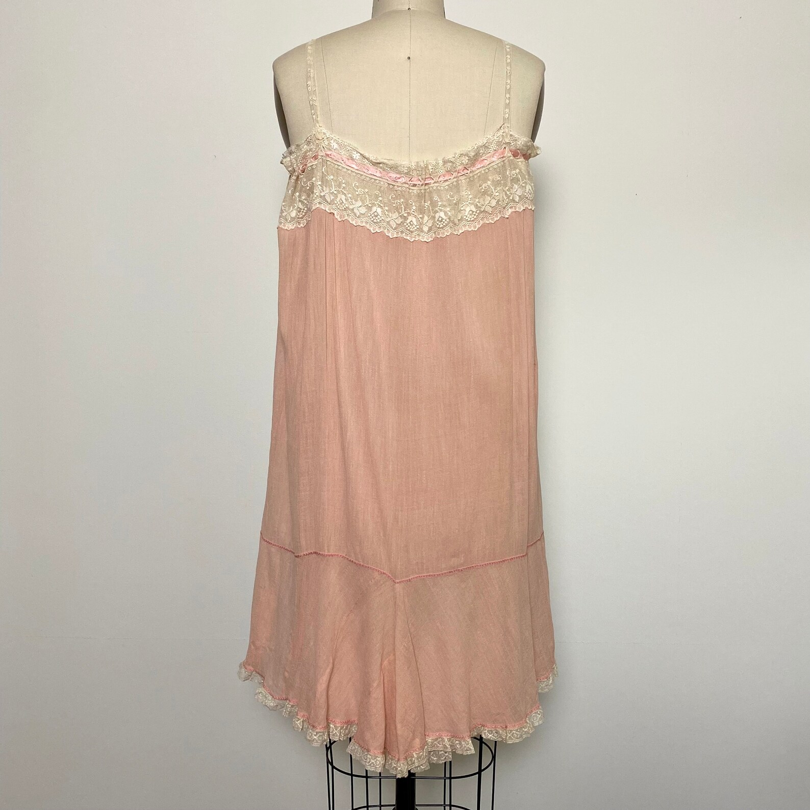 1920s Step In 20s Teddy Lingerie Romper Chemise Negligee Peach | Etsy