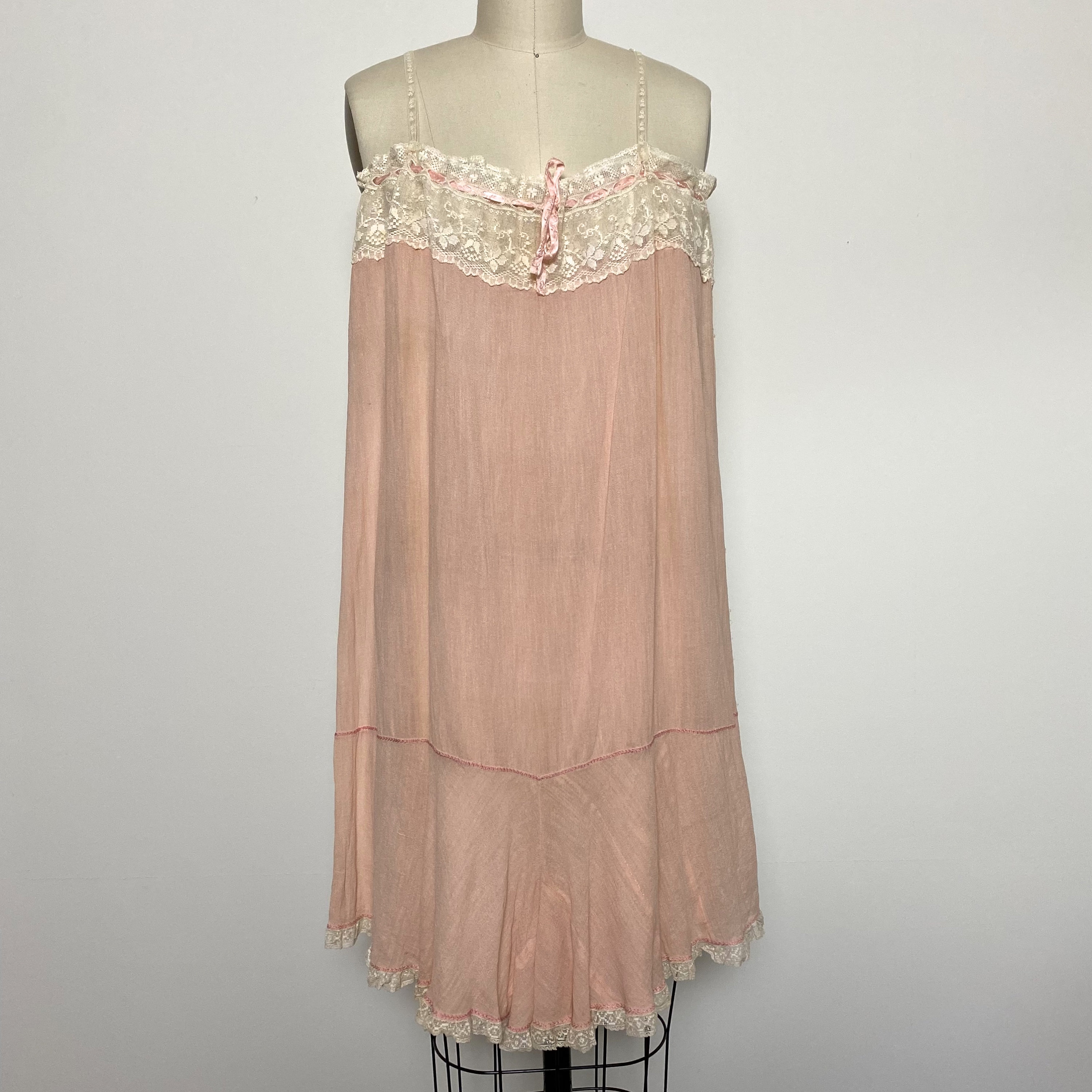 1920s Step In 20s Teddy Lingerie Romper Chemise Negligee Peach | Etsy