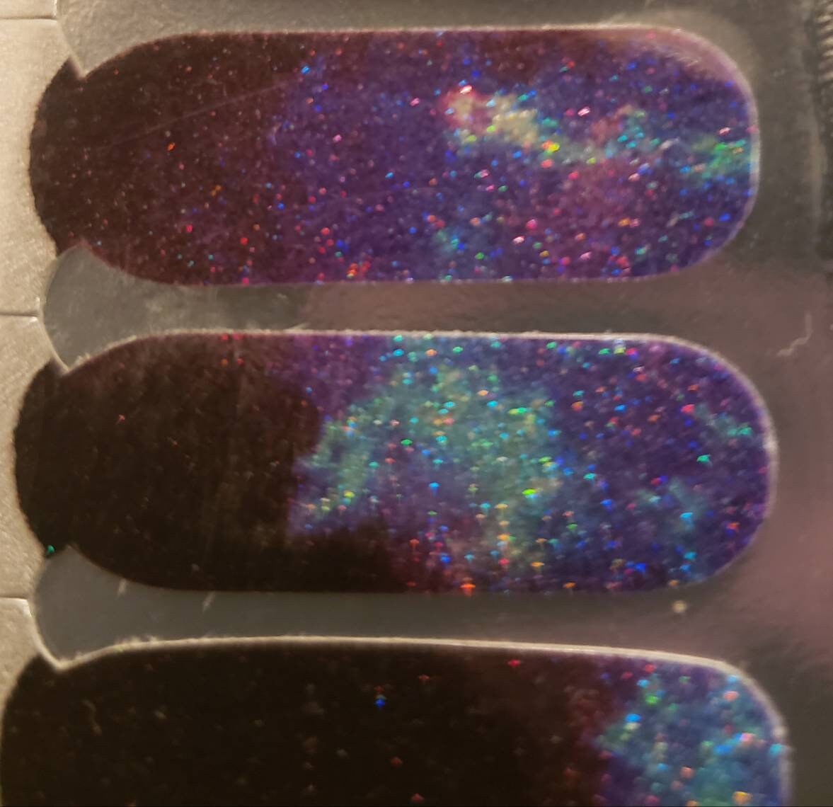 Stardust Galaxy Nail Polish Wraps: Easy Application Nail Art - Etsy