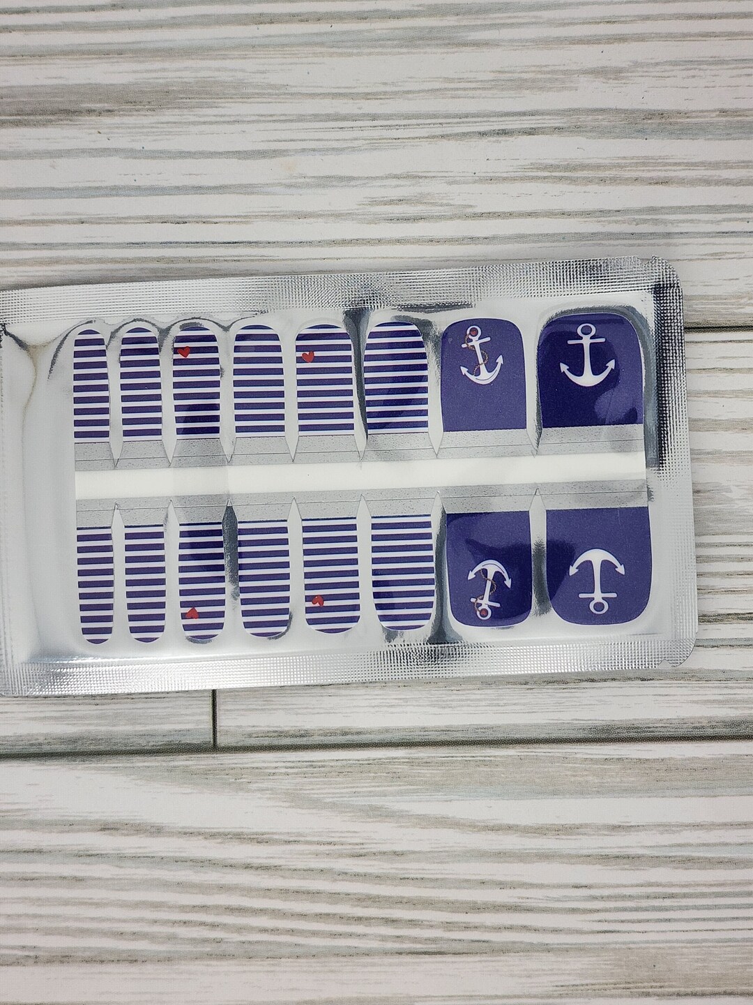 Cruise Anchor Toenail Wraps: Summer Pedicure Nail Art - Etsy