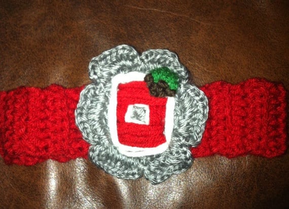 OSU Headband Pattern, OSU Hairclip Crochet Pattern, Crochet Patterns ...