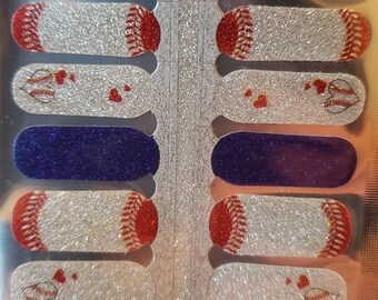 Baseball Nail Decals | Etsy