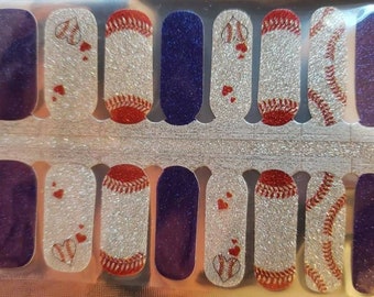 Baseball Nail Decals - Etsy