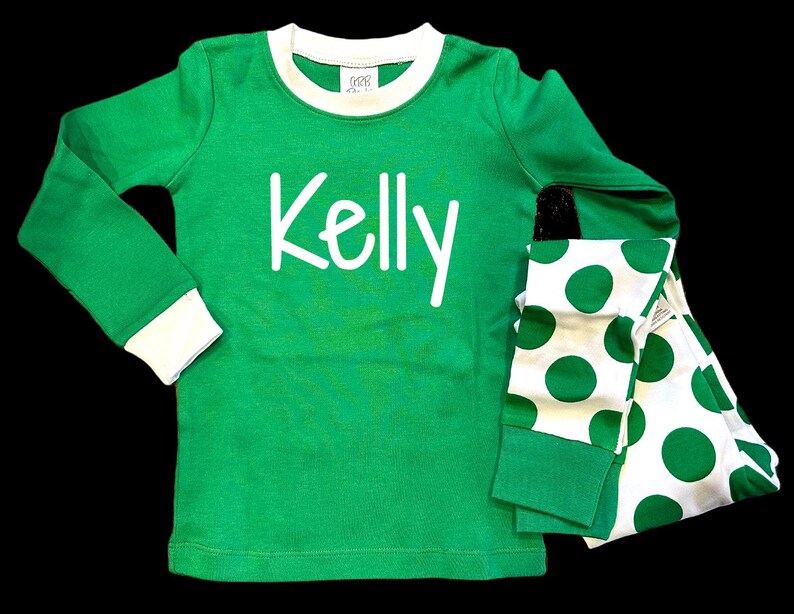 Personalized Polka Dot Pajamas, Free Shipping, Family Matching Pajamas ...