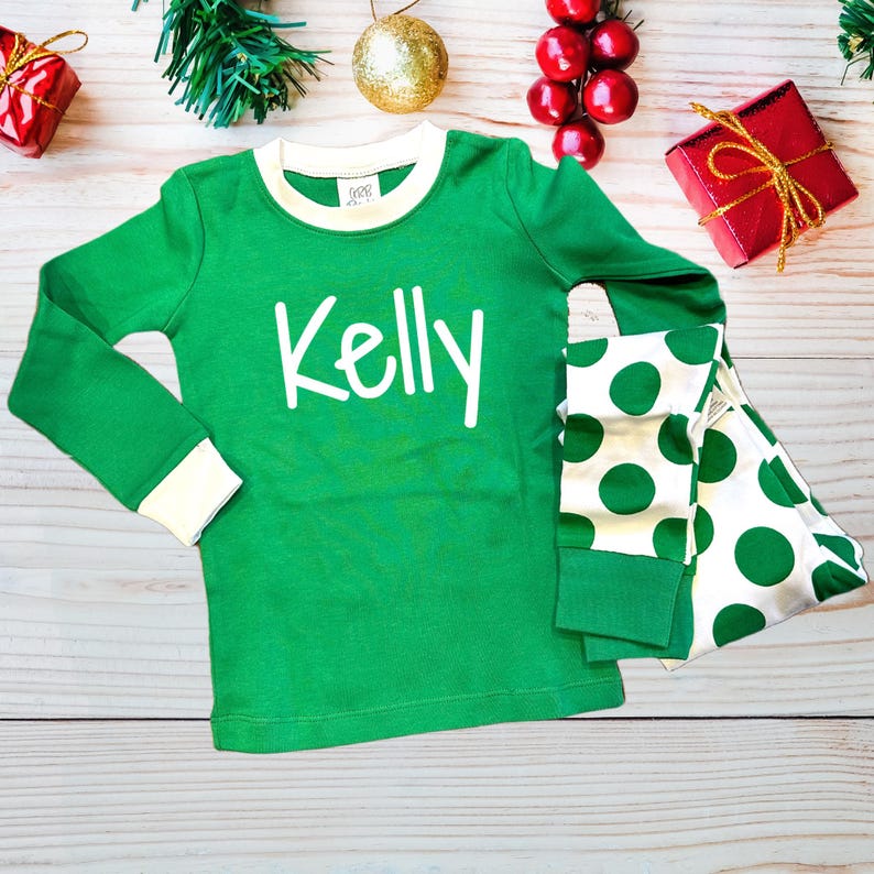Personalized Polka Dot Pajamas, Free Shipping, Family Matching Pajamas ...