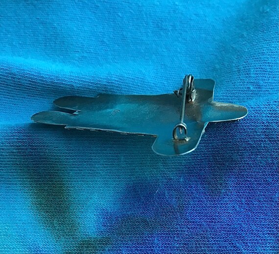 Vintage Sterling Silver Gingerbread Woman Pin Gem