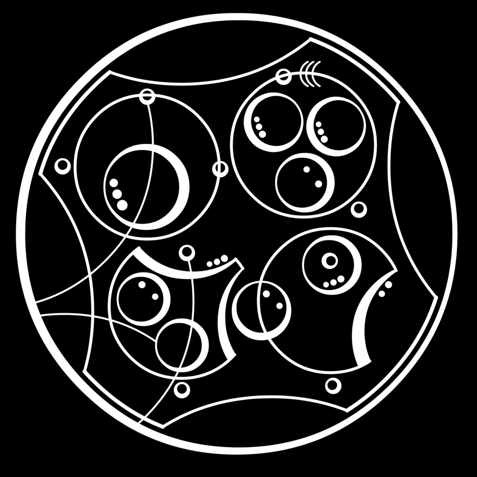 Doctor Who Circular Gallifreyan Transliterations custom | Etsy