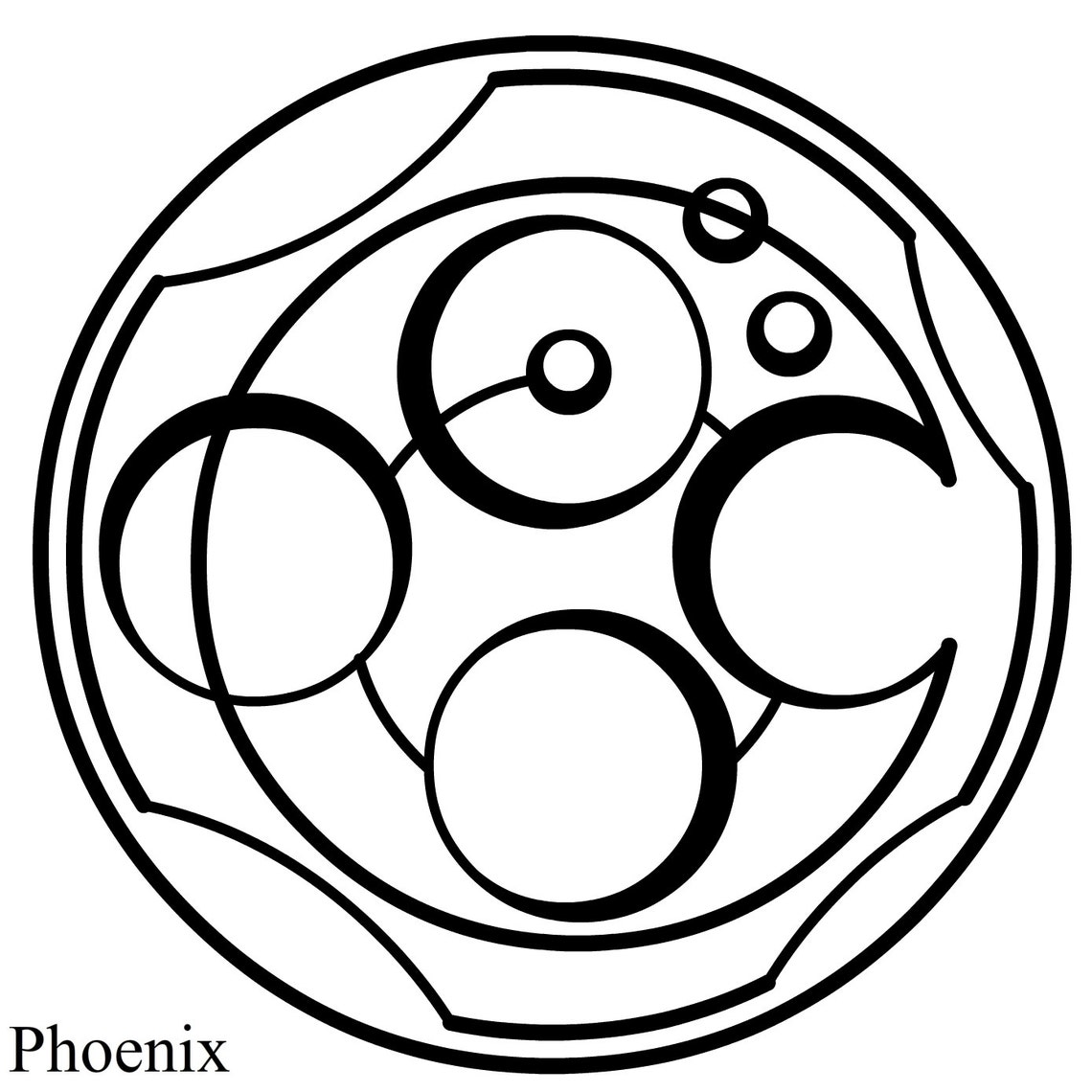 Doctor Who Circular Gallifreyan Transliterations custom | Etsy