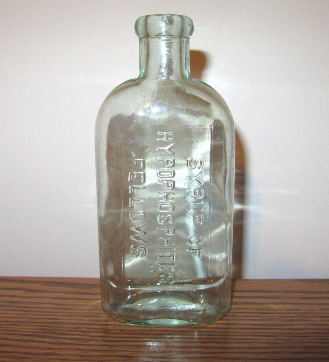 Antique Bottle Aqua Syrup of Hypophosphites Fellows 1910 or After Ref# ...