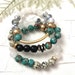 Turquoise and Black Set - Etsy