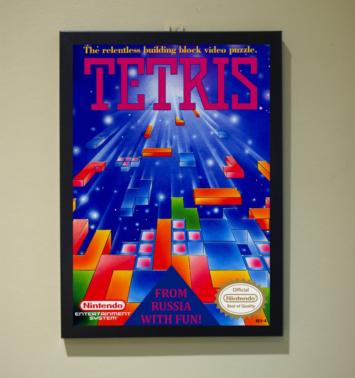 Tetris Poster Print NES Nintendo A3 Retro - Etsy