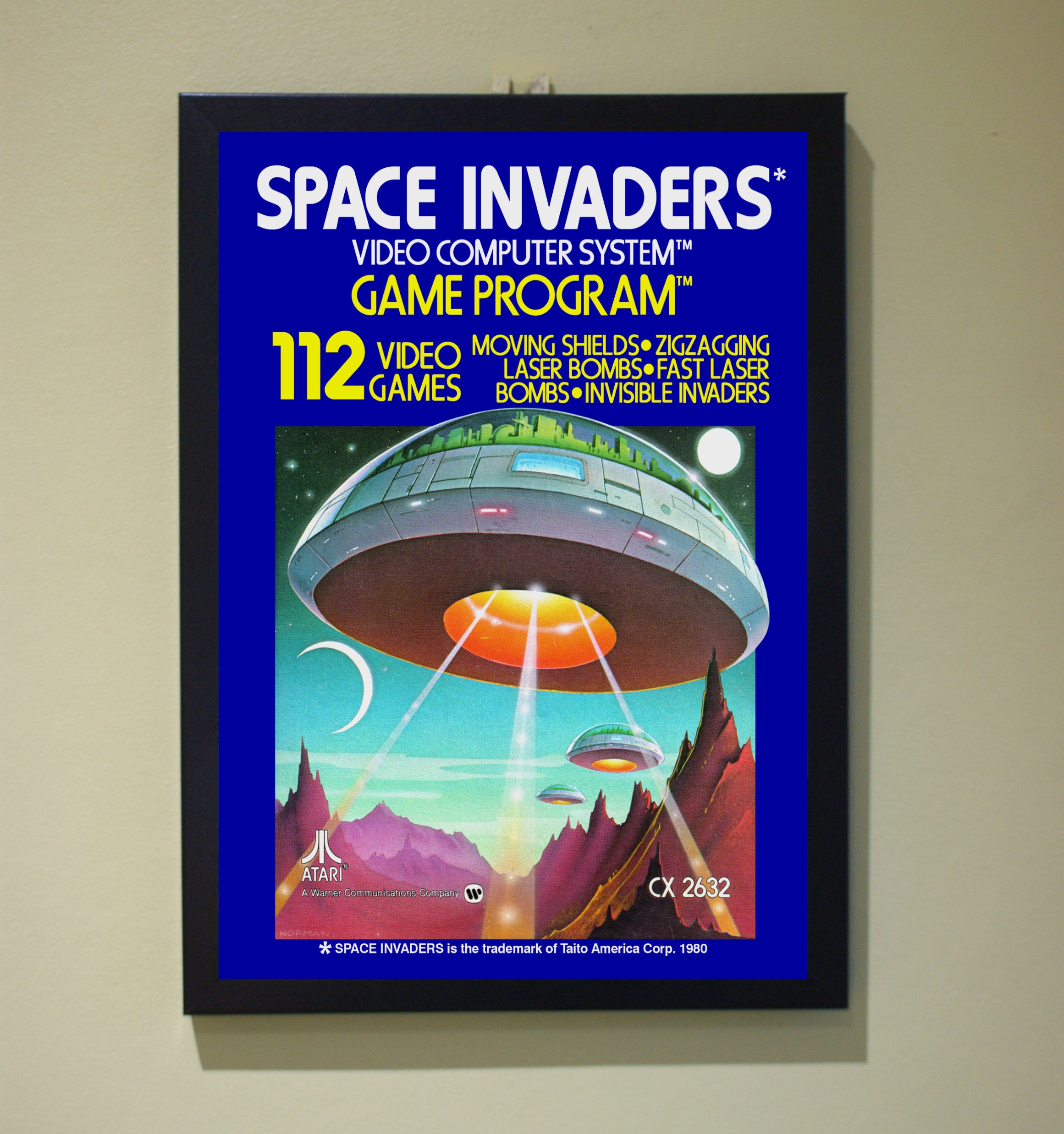Space Invaders Poster Print Atari 2600 A4 A3 Retro | Etsy