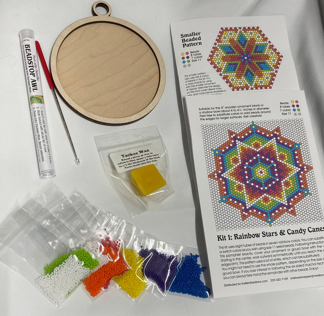 Beaded DIY Kit D DIY Everything You Need! Huichol Tutorial, Beading Awl ...