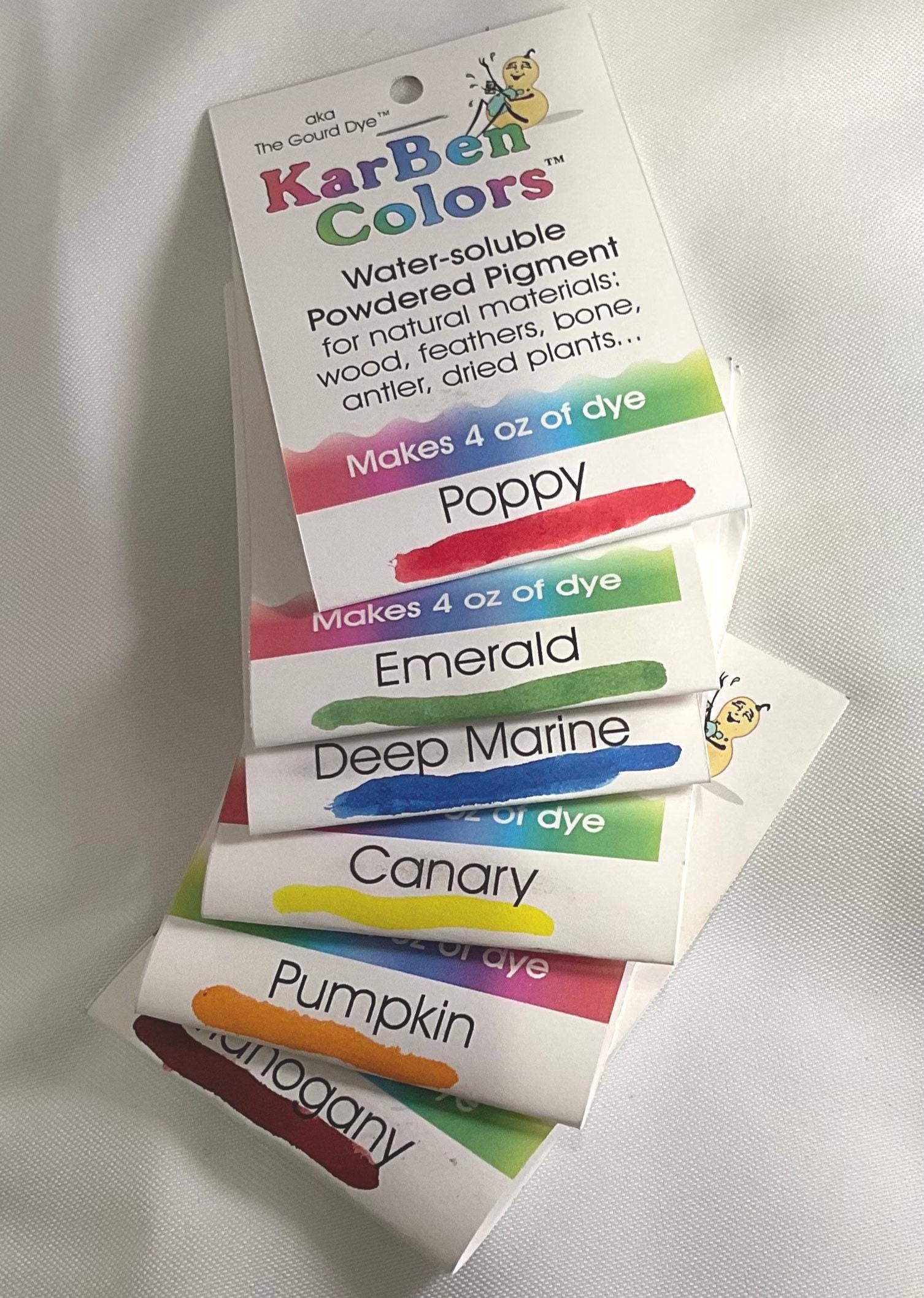 Karben Colors Dye: Powdered Pigment for Gourds, Wood, Bone, Fibers - Etsy