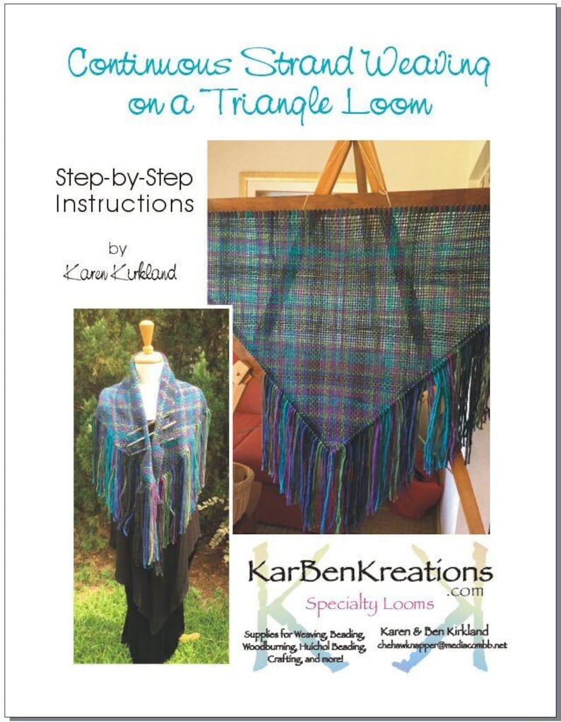 Triangle Loom Tutorial Digital Download, 6 Pages, Continuous Strand ...