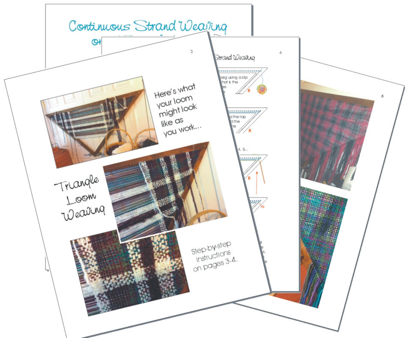 Triangle Loom Tutorial Digital Download, 6 Pages, Continuous Strand ...
