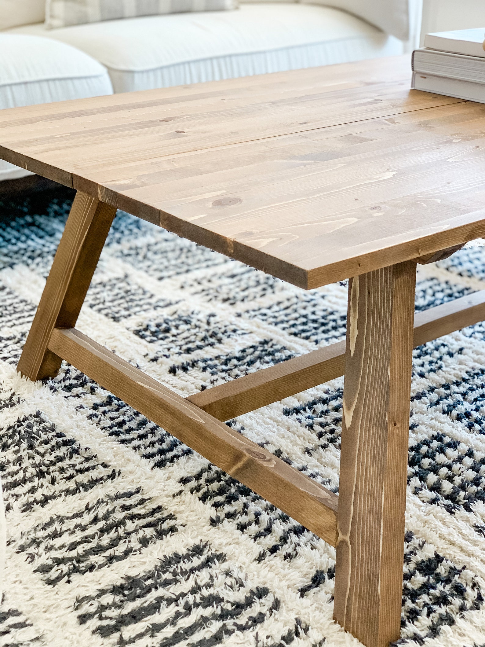 Wooden Farmhouse Coffee Table Primitive wood rustic coffee | Etsy