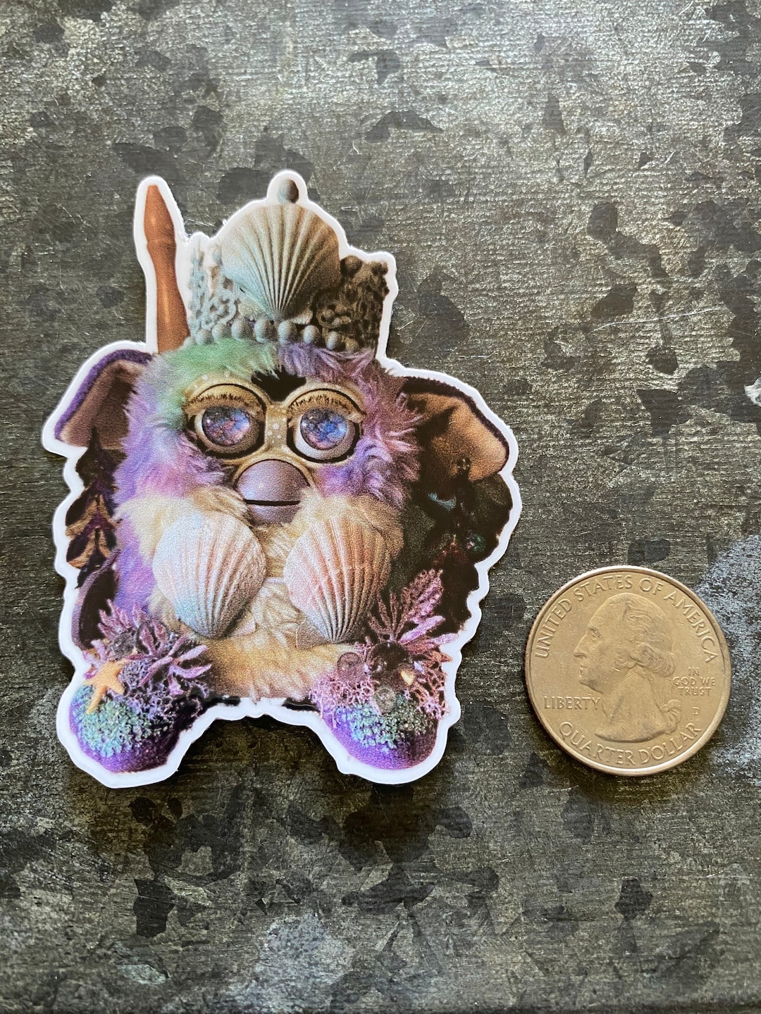 Mermaid Inspired Vinyl Furby Sticker - Etsy