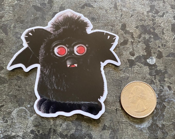 Goth Inspired Vinyl Furby Sticker - Etsy