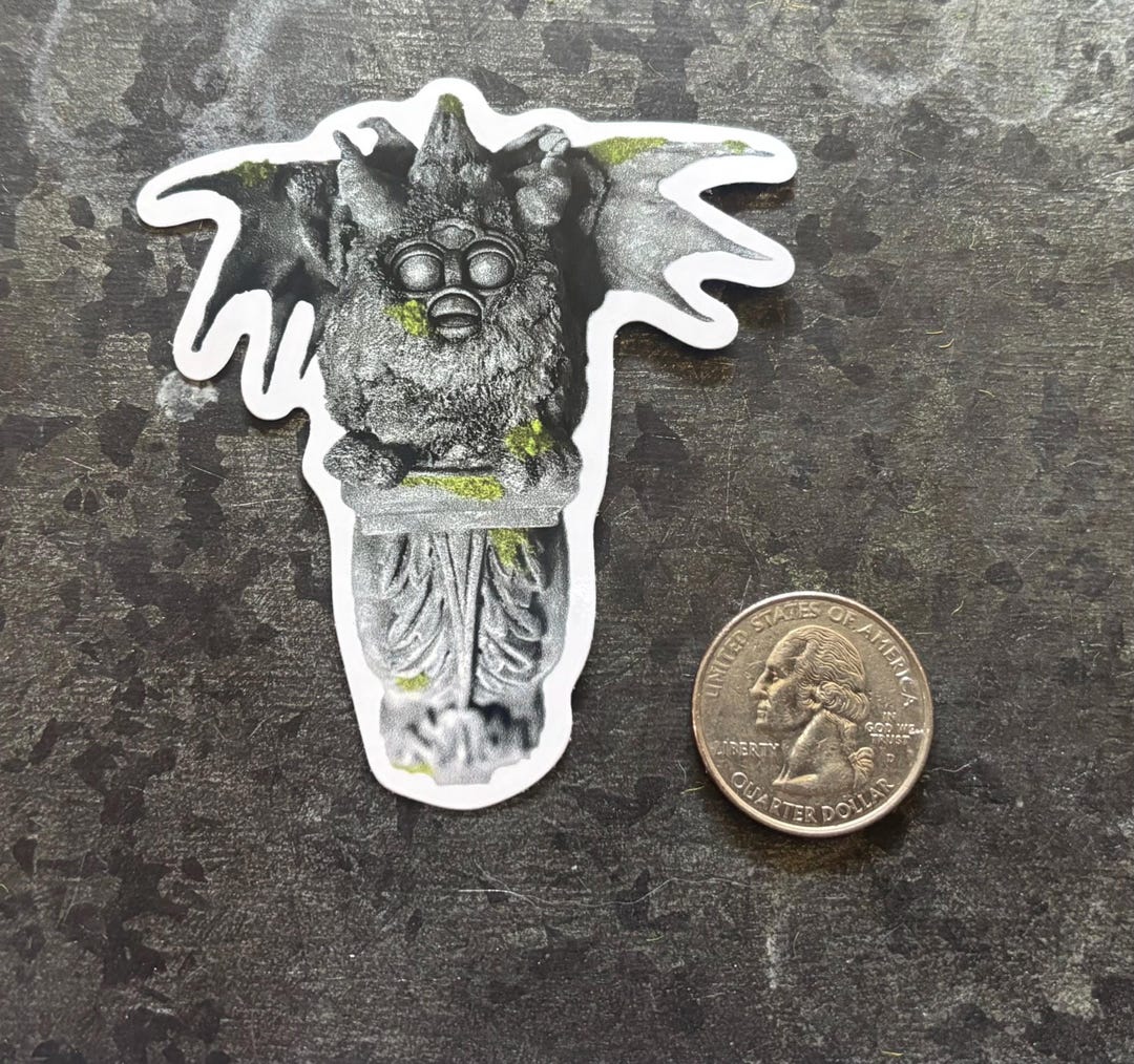 Gargoyle Vinyl Furby Sticker - Etsy