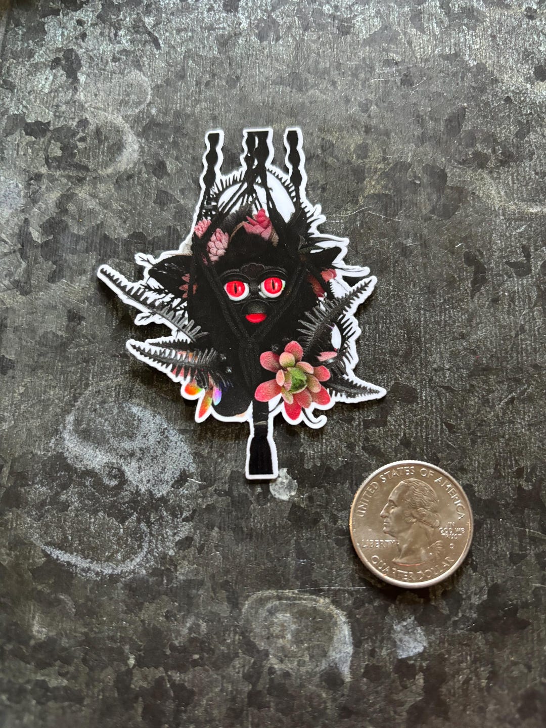 Goth Plant Macrame Inspired Vinyl Furby Sticker - Etsy