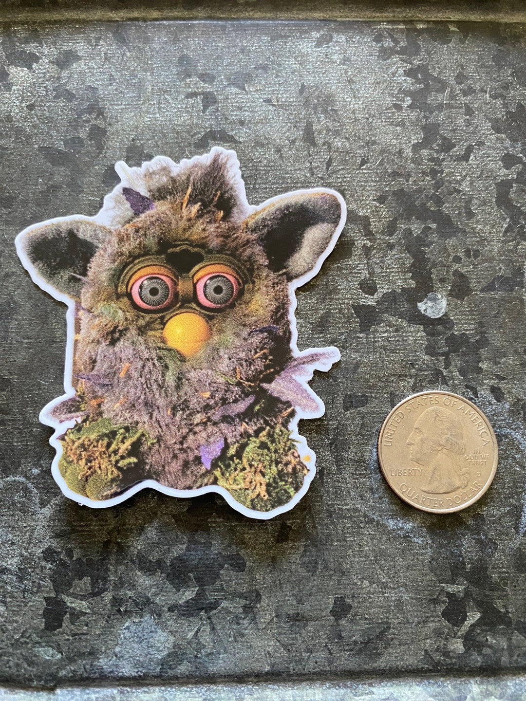 Purple Nug Inspired Vinyl Furby Sticker - Etsy