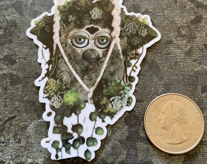 Pearl, Plant Inspired Vinyl Furby Sticker - Etsy