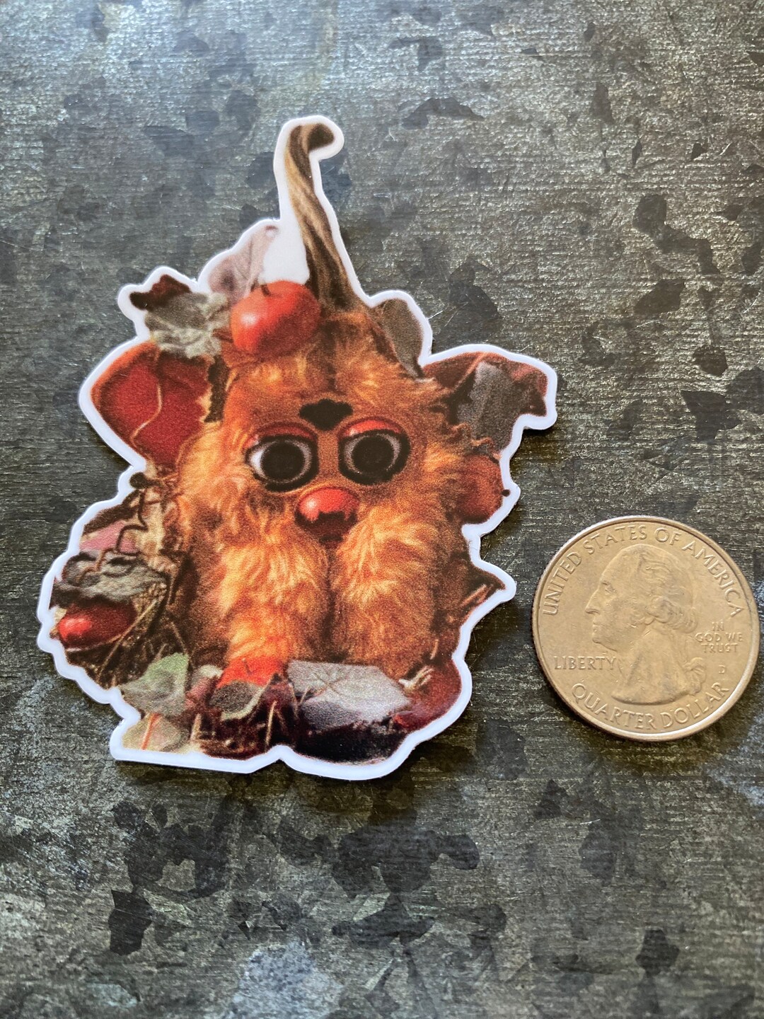 Pumpkin Inspired Vinyl Furby Sticker - Etsy