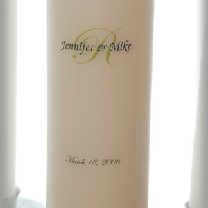 Personalized Unity Candle With Monogram I Wedding Candles I Wedding ...
