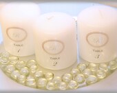 Wedding Reception Candle Table Numbers Wedding Decorations - Etsy