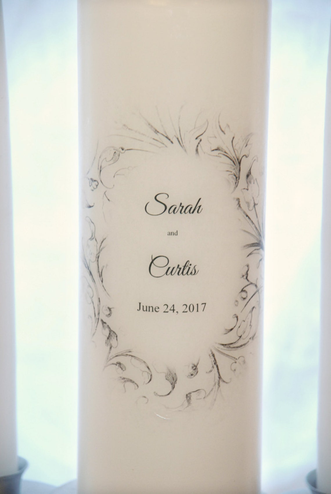 Unity Candle Set Personalized Wedding Candles Weddings | Etsy