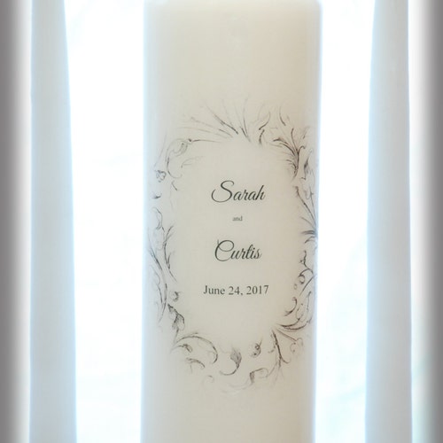 Unity Candle Set Personalized Wedding Candles Weddings - Etsy