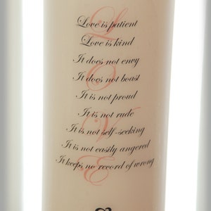 Unity Candle With "love" Poem, Wedding Candles, Weddings, Wedding ...