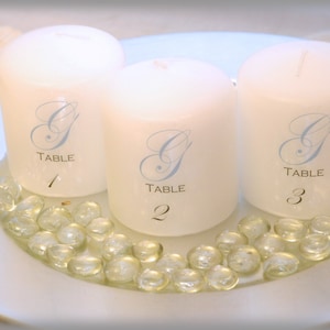 Wedding Reception Candle Table Numbers, Wedding Decorations, Wedding ...