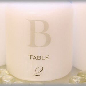 Wedding Reception Candle Table Numbers, Wedding Decorations, Wedding ...