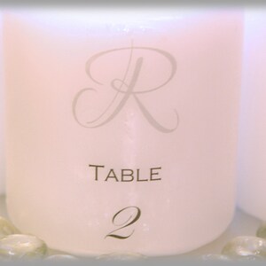 Wedding Reception Candle Table Numbers, Wedding Decorations, Wedding ...