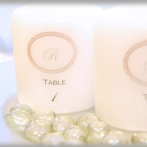 Wedding Reception Candle Table Numbers, Wedding Decorations, Wedding ...