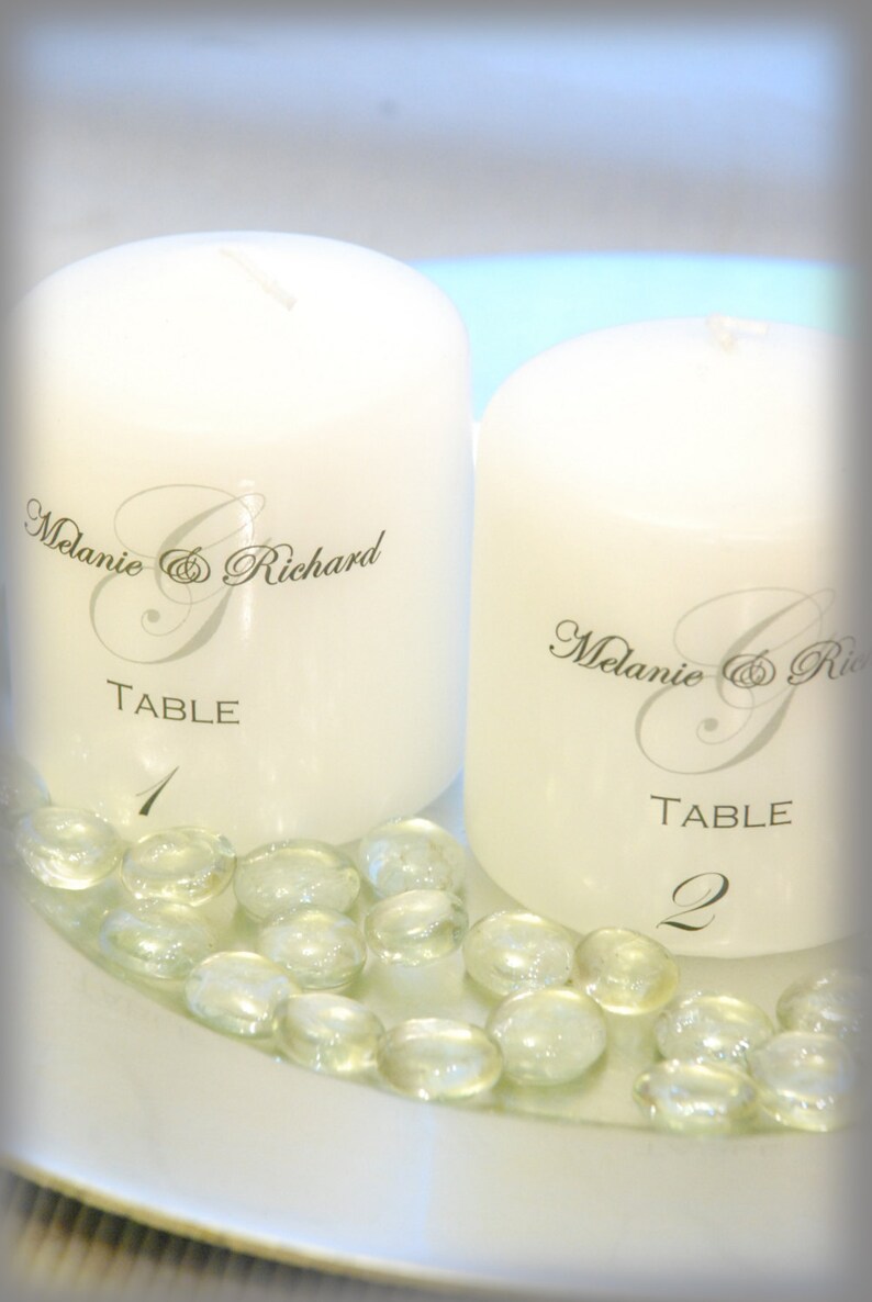 Wedding Reception Candle Table Numbers, Wedding Decorations, Wedding ...