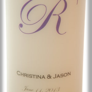 Personalized Unity Candle With Monogram, Wedding Candles, Weddings ...