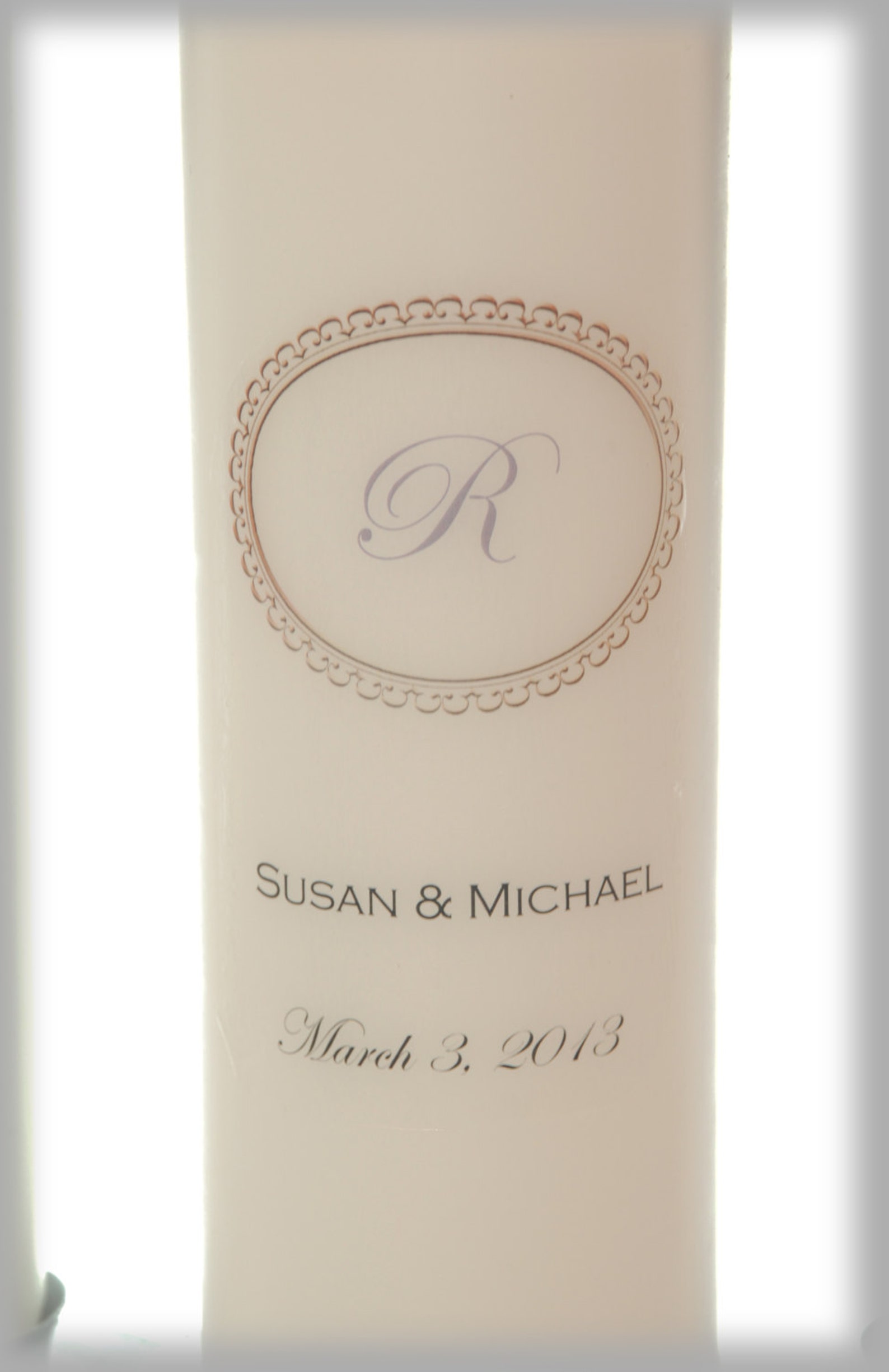 Personalized Monogram Unity Candle SET I Wedding Candle I - Etsy