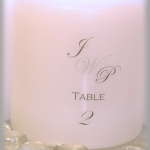 Wedding Reception Candle Table Numbers, Wedding Decorations, Wedding ...