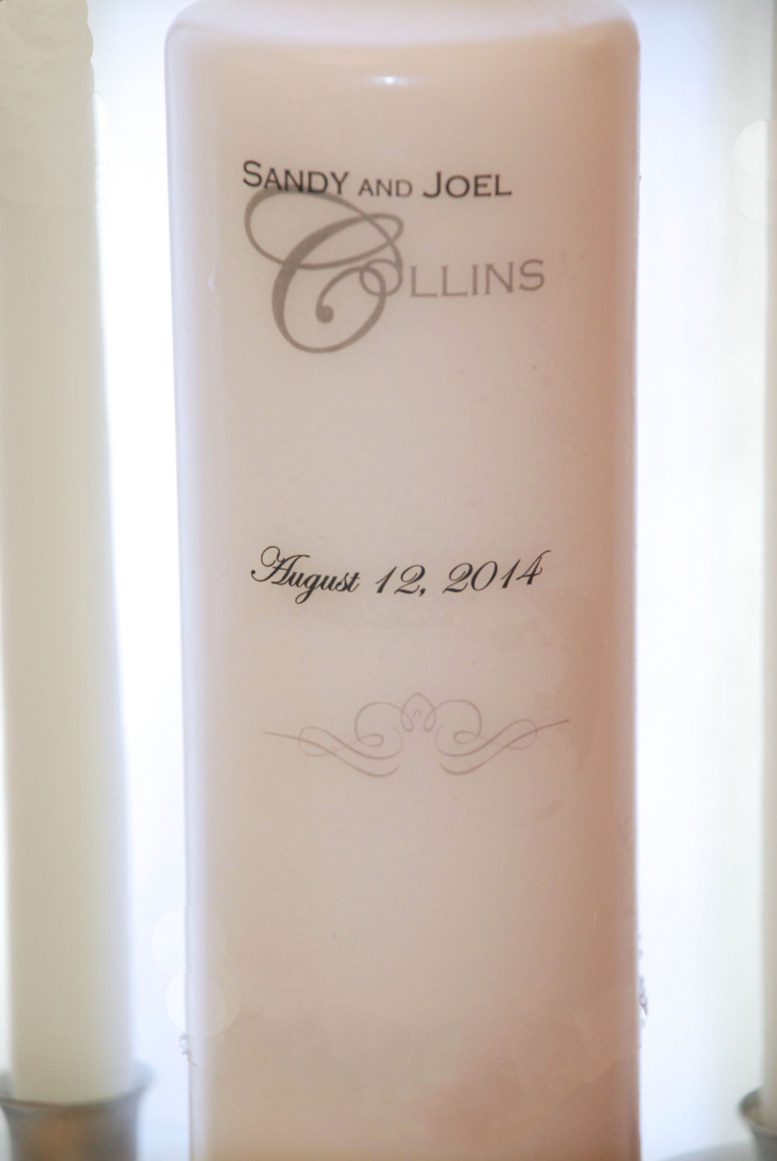 Personalized Unity Candle SET Wedding Candles Weddings - Etsy