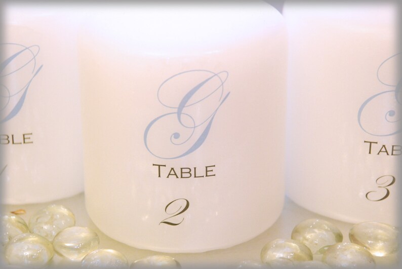 Wedding Reception Candle Table Numbers, Wedding Decorations, Wedding ...