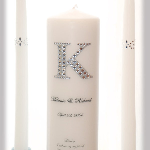 Rhinestone Candle - Etsy