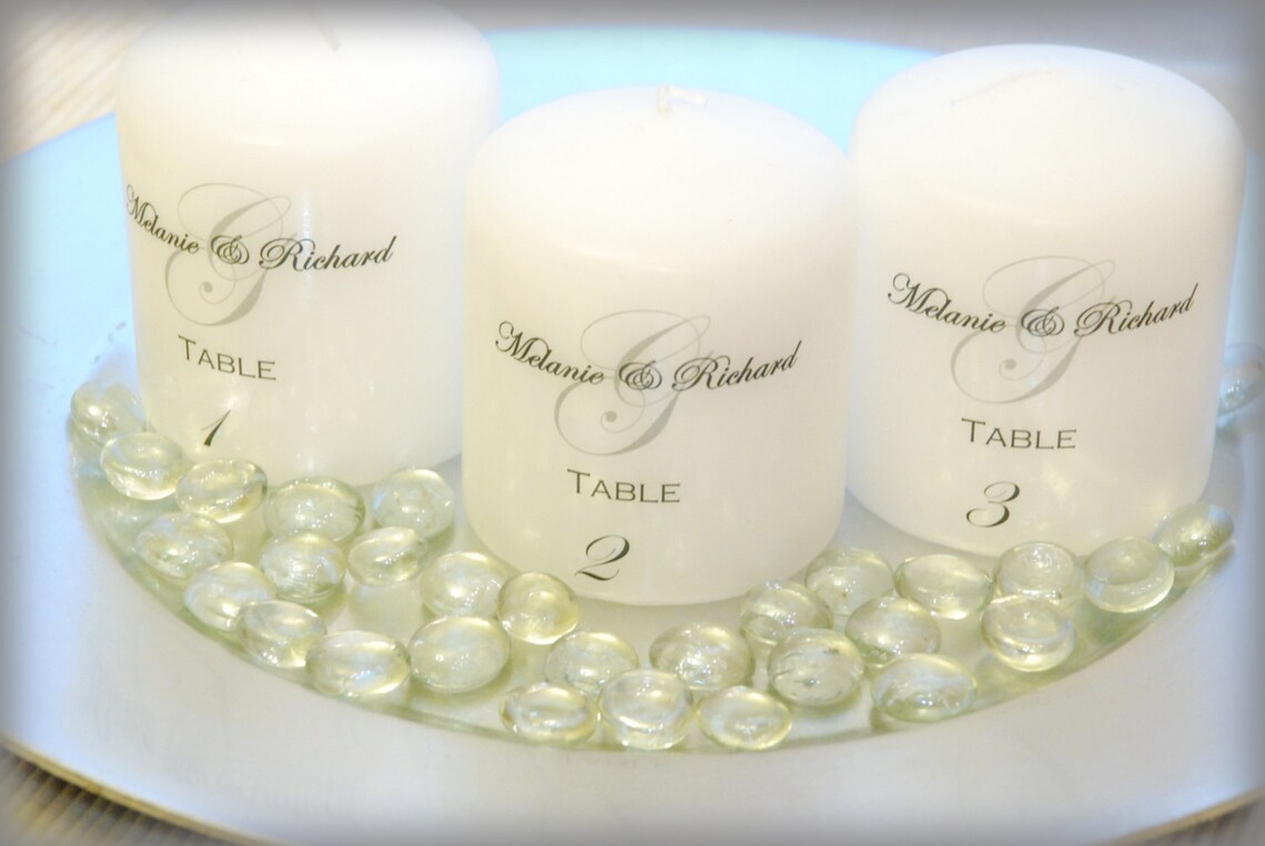 Wedding Reception Candle Table Numbers, Wedding Decorations, Wedding ...
