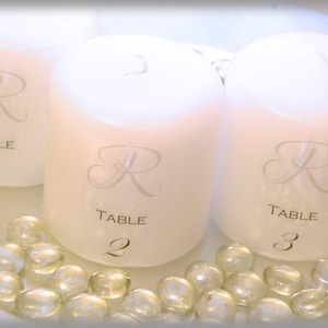Wedding Reception Candle Table Numbers, Wedding Decorations, Wedding ...