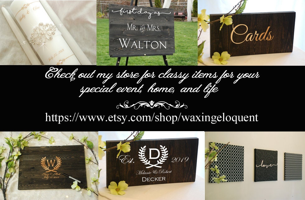 Personalized Monogram Unity Candle SET I Wedding Candle I | Etsy