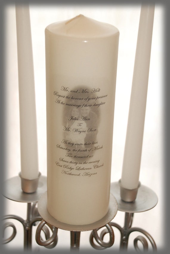 Candle As Wedding Invitation